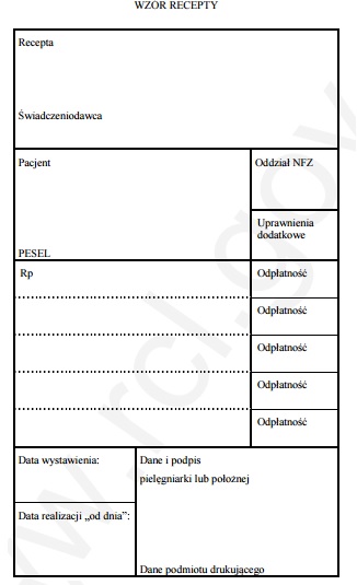 Zobacz wzór recepty pielęgniarki i położnej opublikowany w Dzienniku Ustaw - Portal Pielęgniarek ...